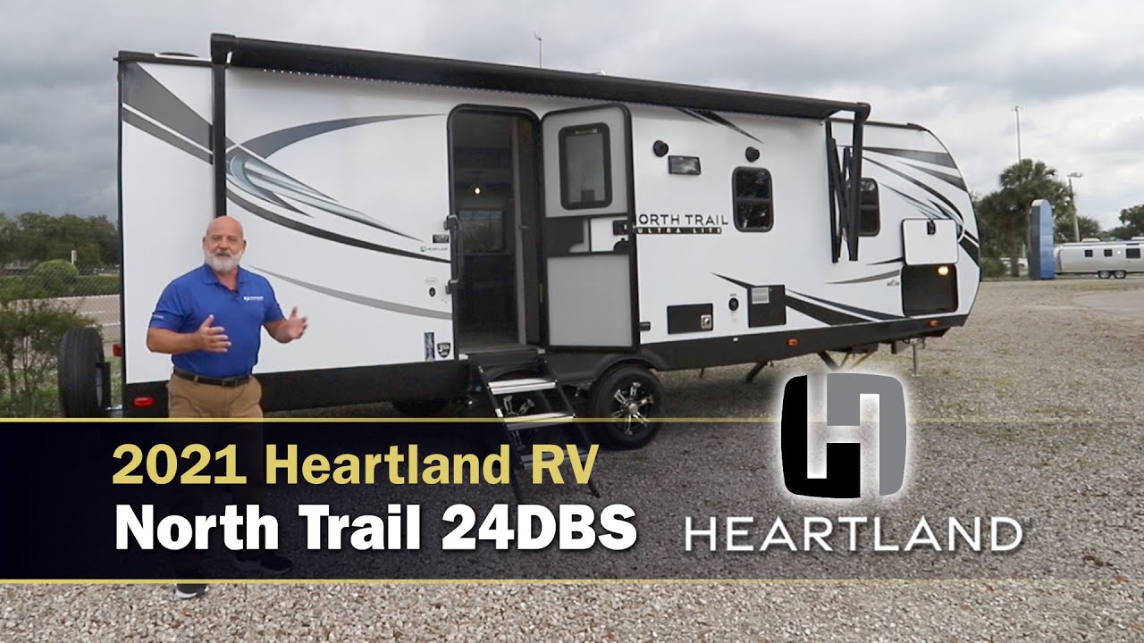 Heartland RV 2021 North Trail Ultra Lite Caliber travel trailer. - YouTube