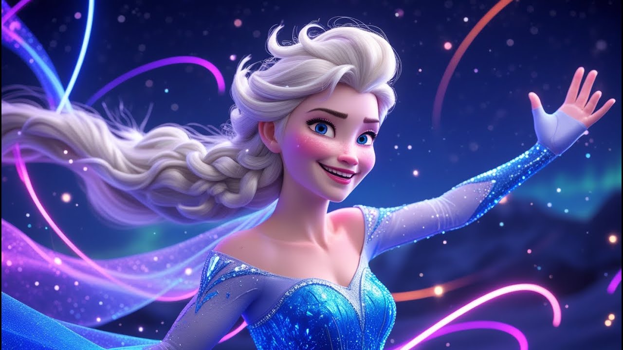 Elsa et les Lumières Dansantes du Nord - YouTube