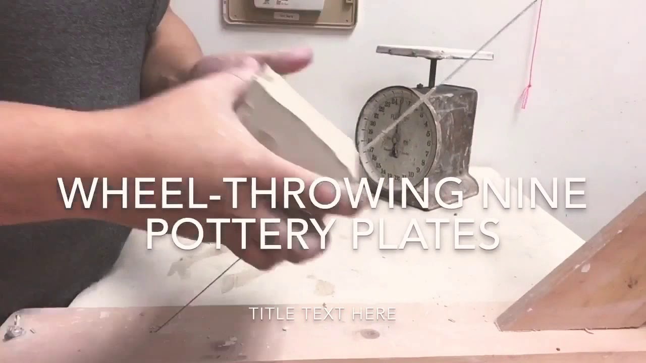 Wheel-throwing pottery plates: a craftsperson's exchange - YouTube