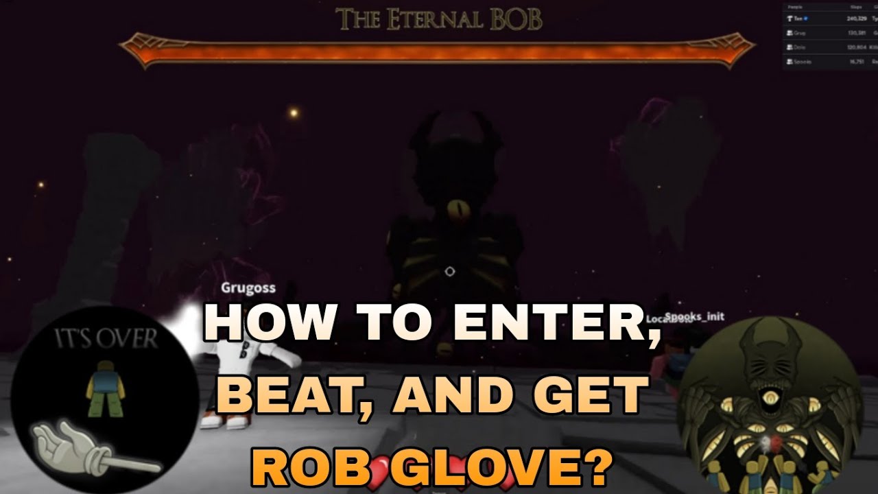 HOW TO ENTER & BEAT ETERNAL BOB? (+Rob glove) [Slap battles] - YouTube