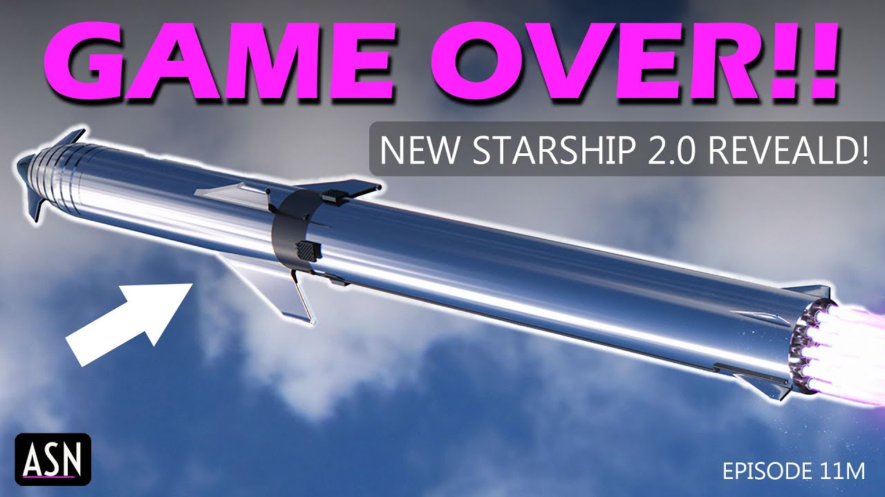 ELON MUSK REVEALS THE NEW STARSHIP V2.0 DESIGN!!! (1,800m tall ...