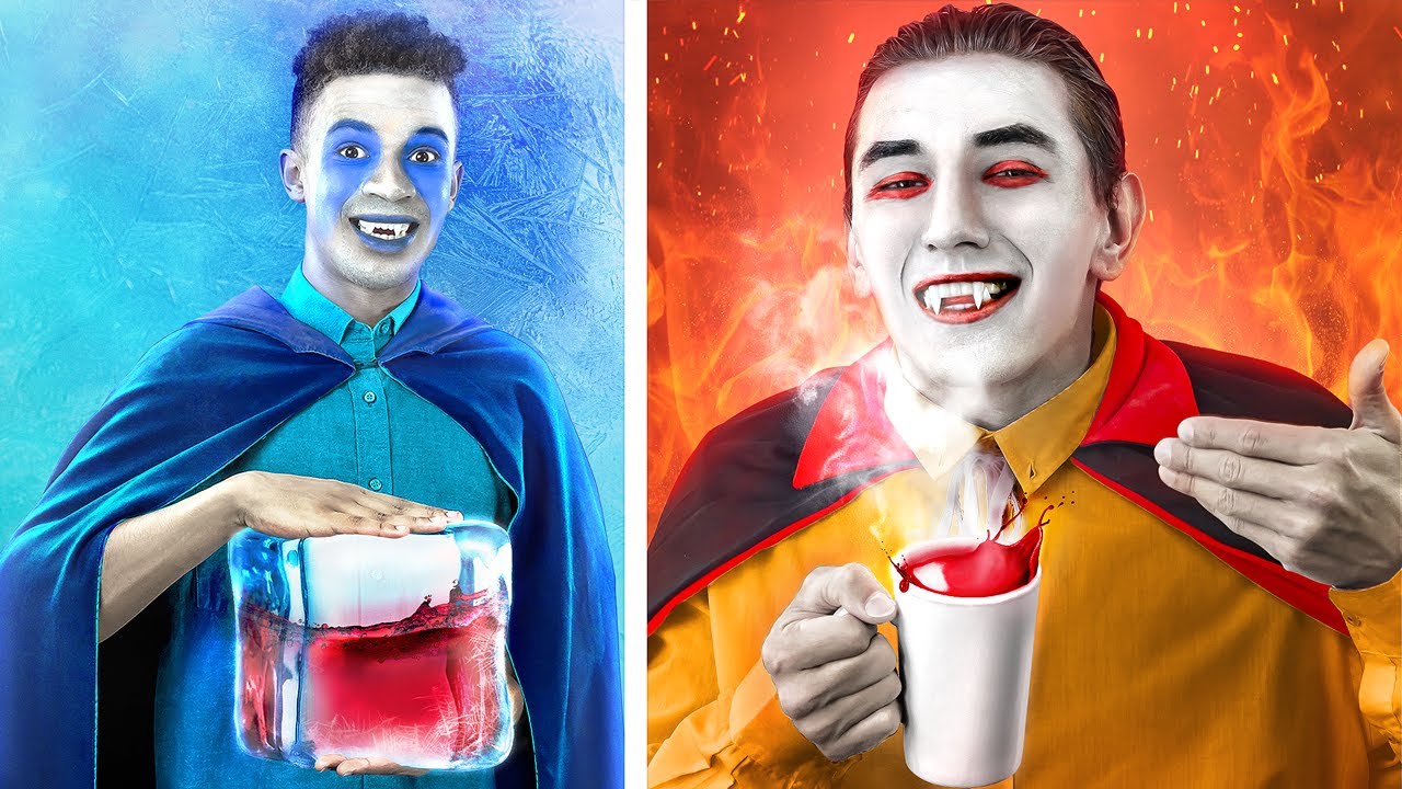 Caldo vs Freddo Challenge / Vampiri Caldi vs Vampiri Freddi - YouTube