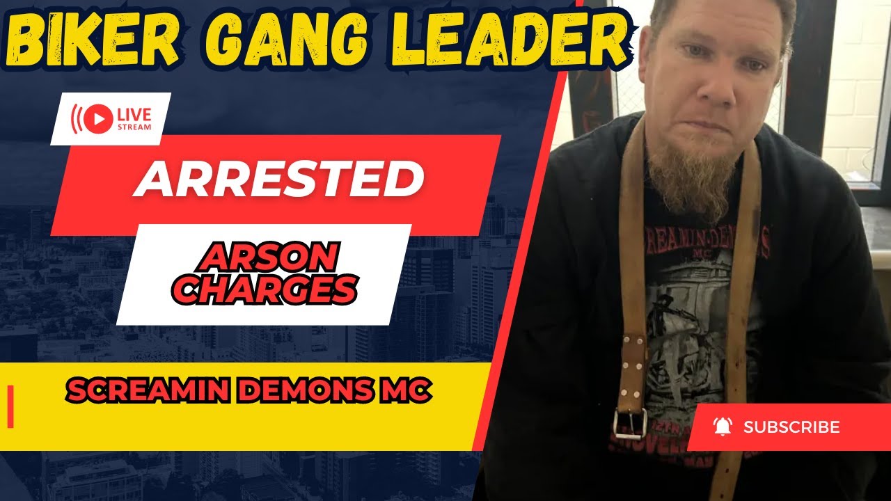 Biker Gang Leader Arrested for Arson and Weapons Charges - YouTube