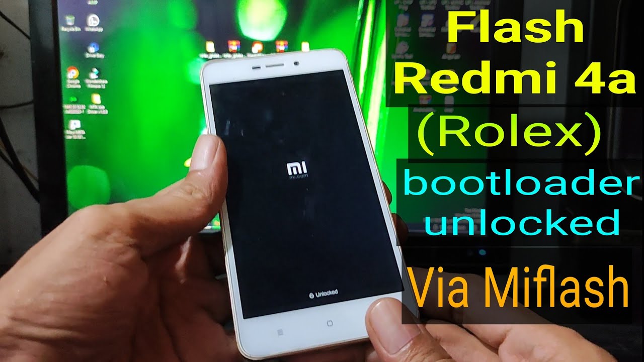 Flash Redmi 4A without testpoint via miflash (bootloader unlocked ...