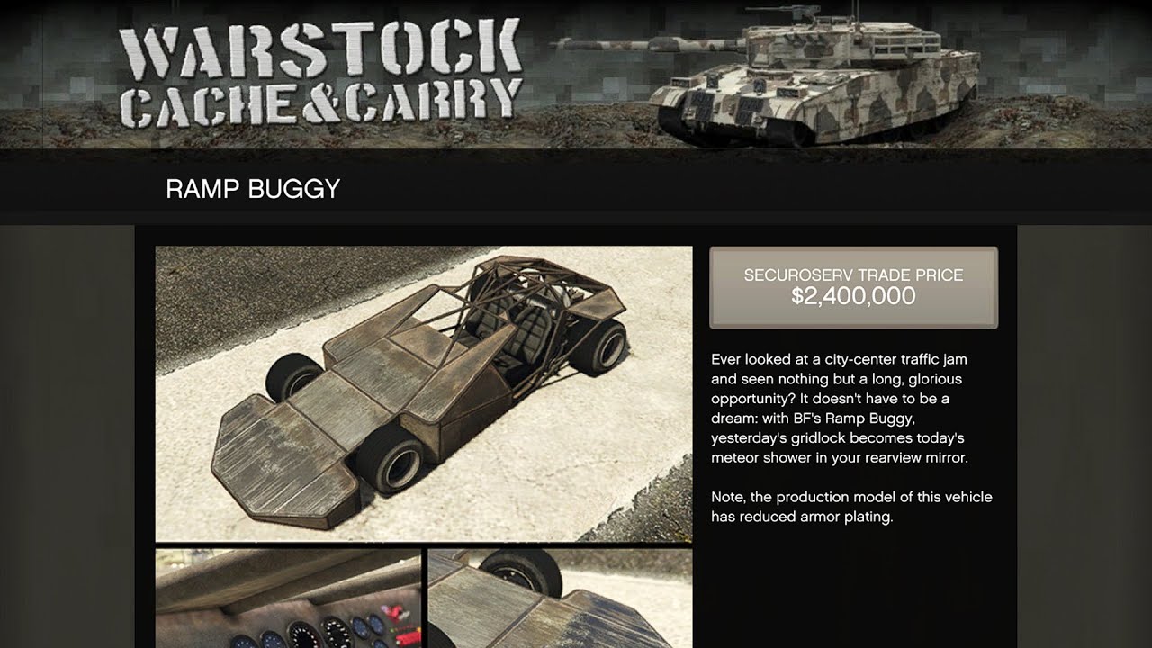 How to buy Ramp Buggy in GTA 5 Online | How to unlock Ramp Buggy trade ...