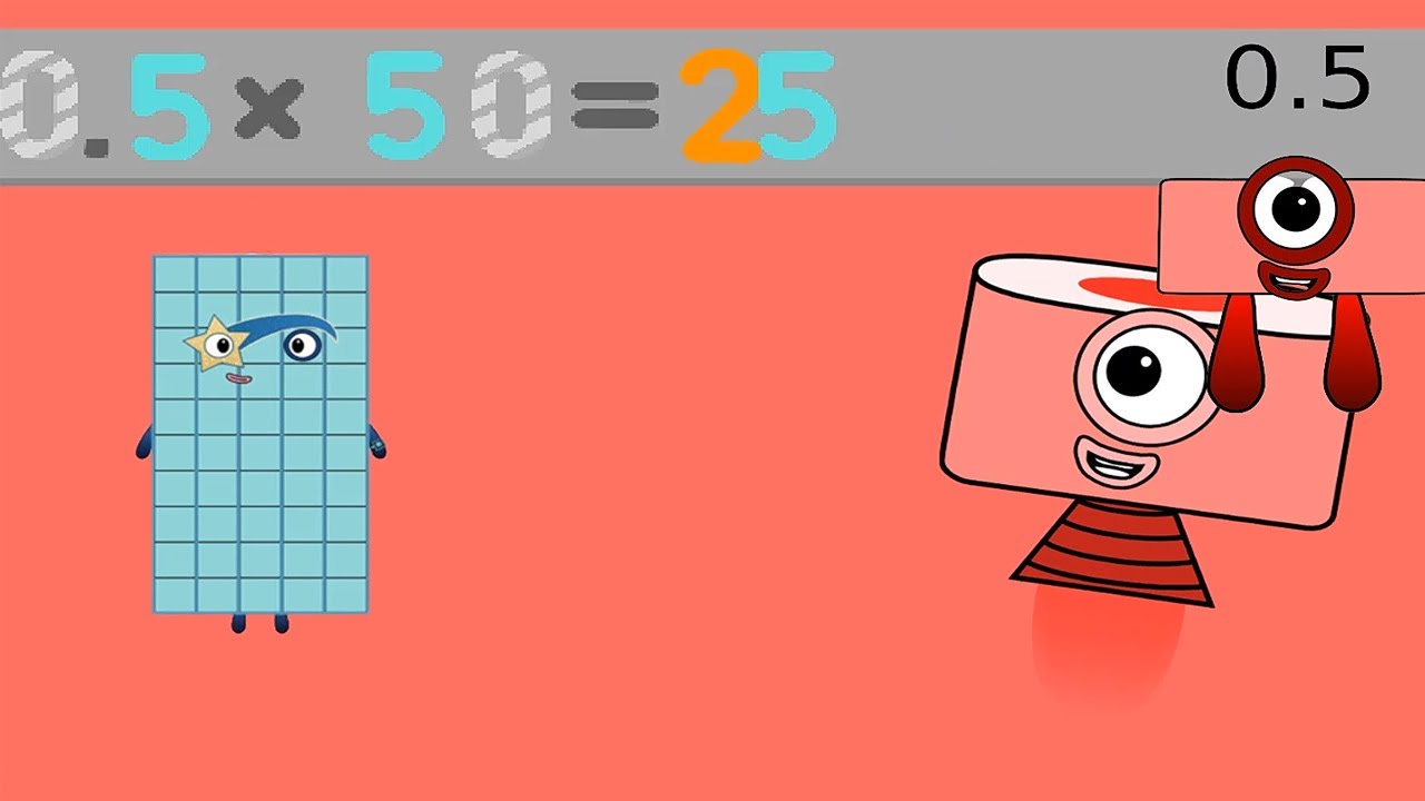 Numberblocks Animation: Counting By Halves - YouTube