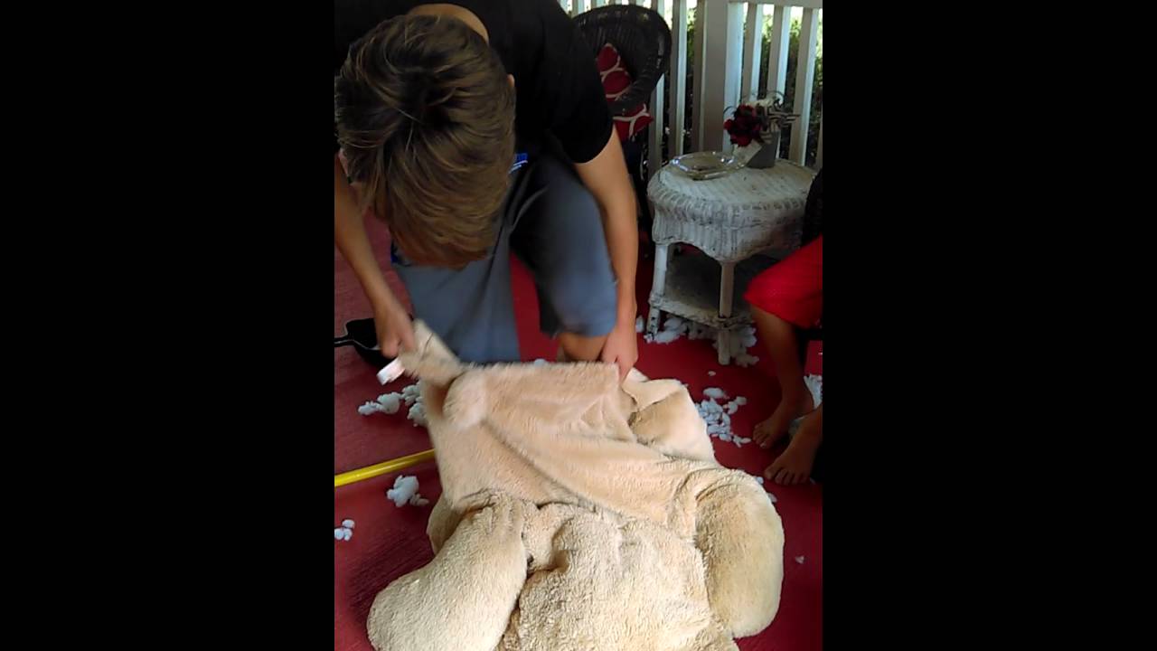 Getting inside of a Teddy Bear - YouTube