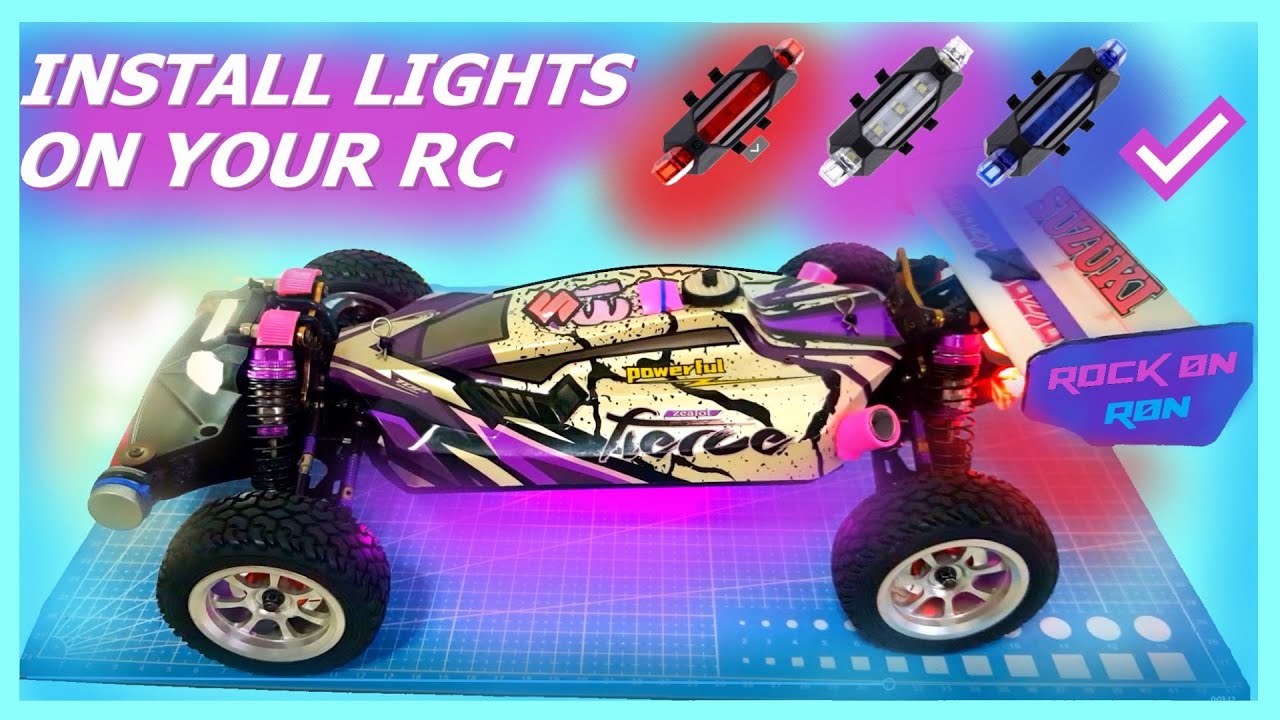 Install Lights On Your RC Using Bike Lights - WLtoys 124019 - 124017 ...