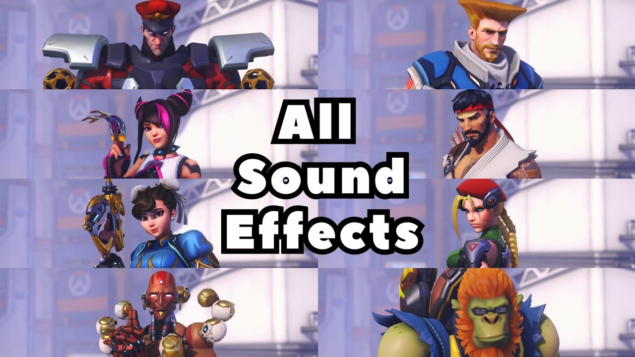 ALL Street Fighter Skins Sound Effects | Overwatch 2 x Street Fighter ...