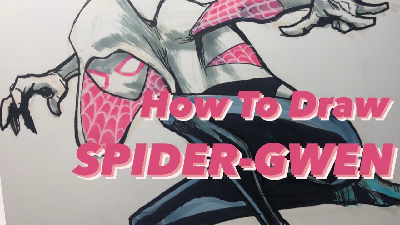 How to Draw SpiDeR-GwEn - YouTube
