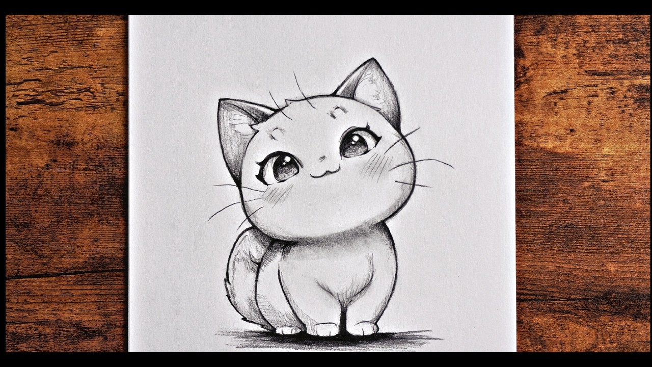 How To Draw A Cute Anime Cat Step By Step Drawing Cartoons Infoupdate