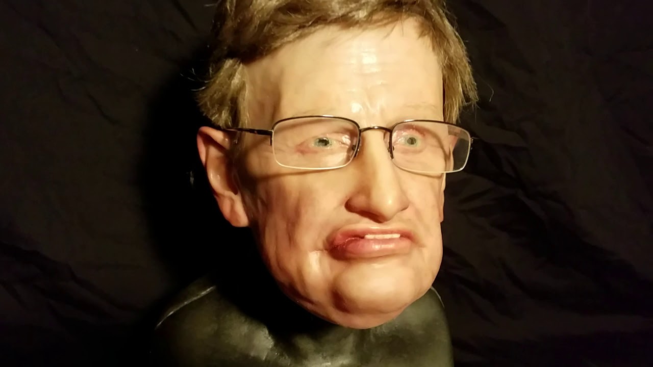 Stephen Hawking Silicone Mask Review - YouTube