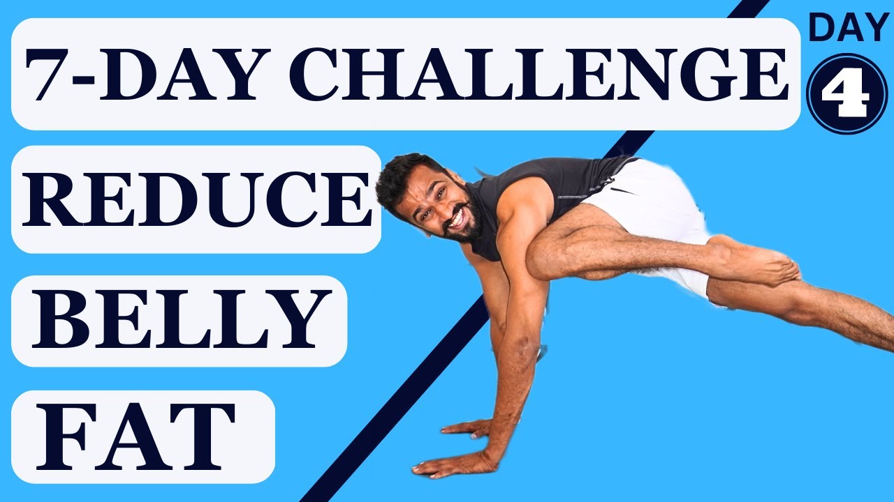 How to lose Belly fat (DAY - 4 ) | Reduce Belly Fat | Core Yoga ...