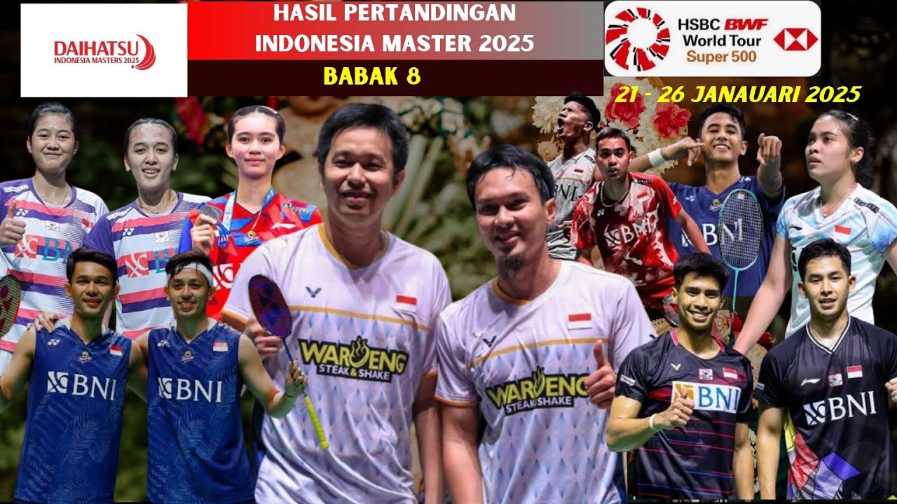 3 Wakil Indonesia Masuk Semifinal Indonesia Master 2025 - YouTube