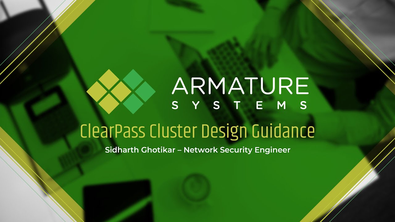 Aruba Clearpass Cluster Design - YouTube