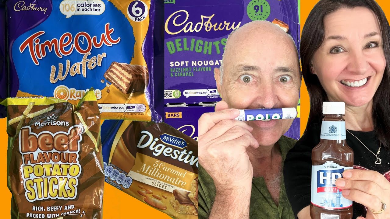 British Taste Test HP Sauce Digestives Millionaires Cadbury Delights ...