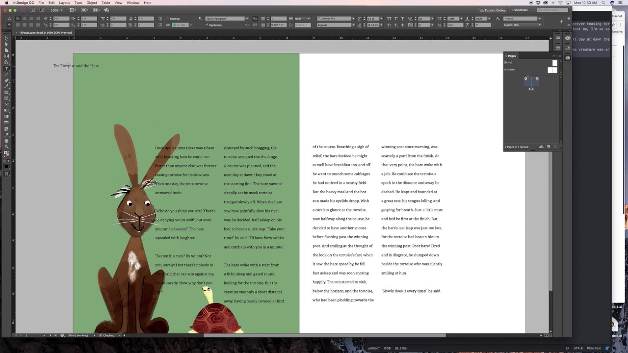 InDesign 2PageLayout - YouTube