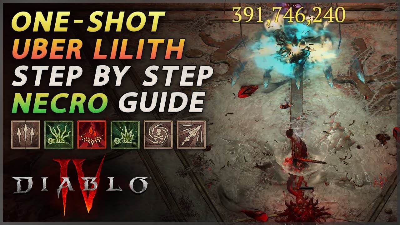 ONE SHOT Uber Lilith Necromancer Step By Step Guide (Season 1) | Skip ...