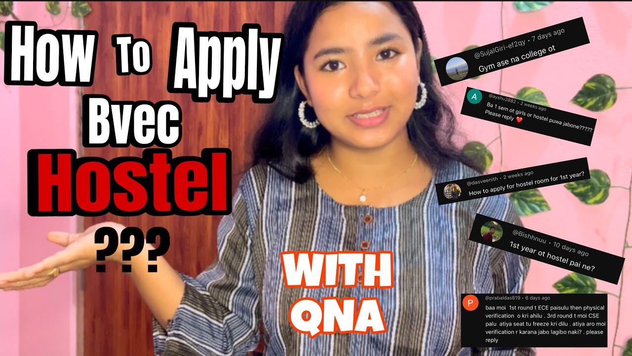 How to apply bvec hostel//QNA VIDEO//DOUBTS CLEAR - YouTube