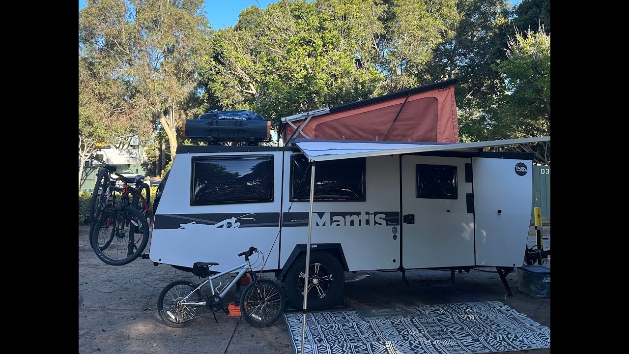 Custom Taxa Mantis trailer hitch - YouTube