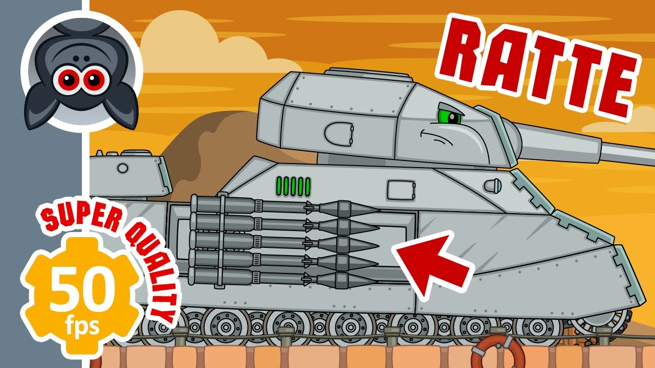 Ratte vs Zombies: Rocket Launcher. Steel Monsters. Cartoons About Tanks ...