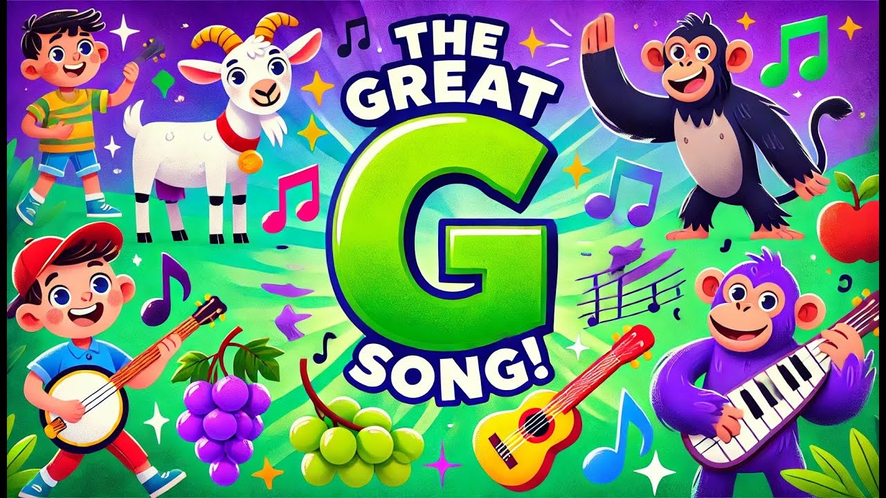 Learn the Letter G! 🎶 The Great G Song for Kids! 🐐🎸🍇 - YouTube