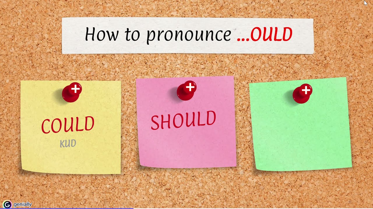 🔴 CORRECT pronunciation of …OULD. Learn in 3 minutes! - YouTube