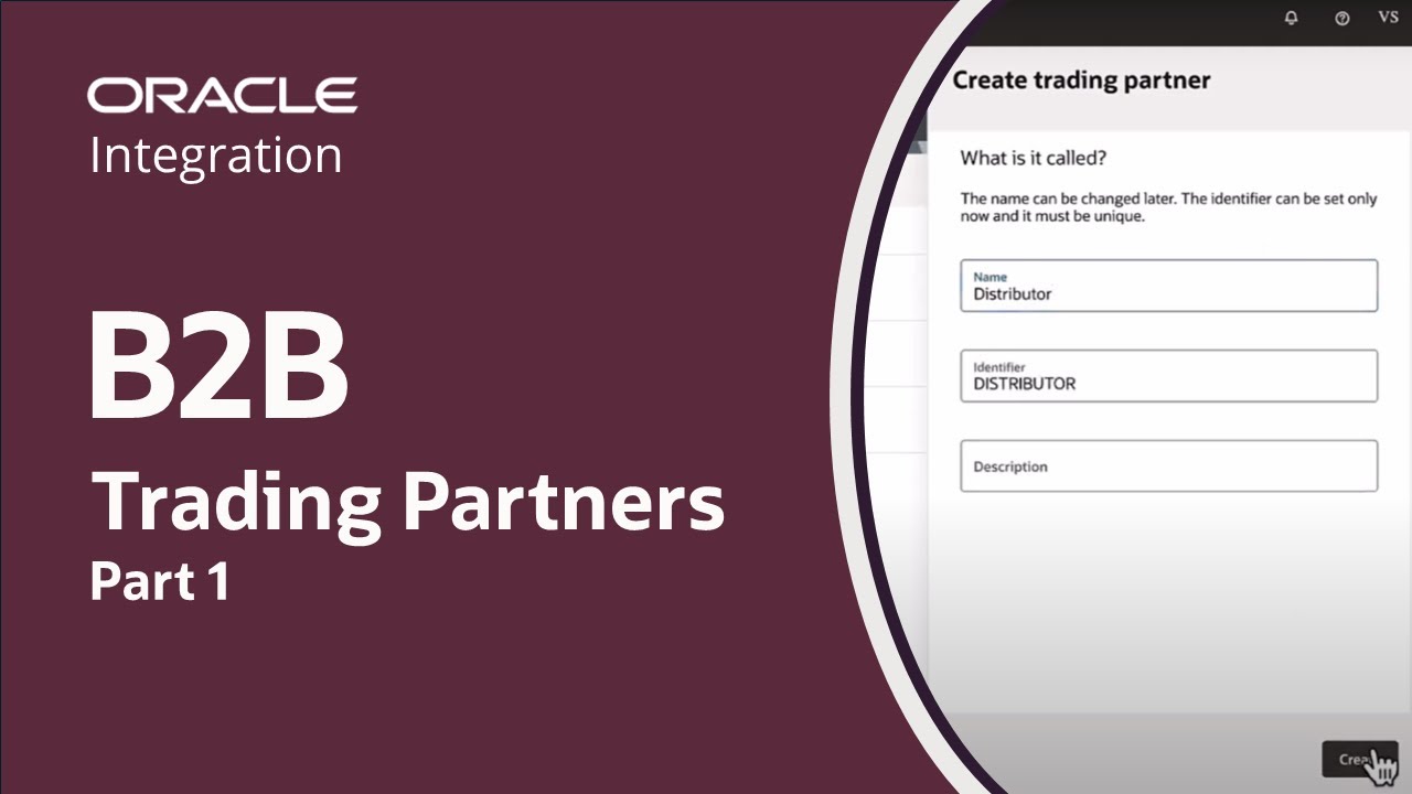 Create a Trading Partner Using B2B for Oracle Integration - YouTube