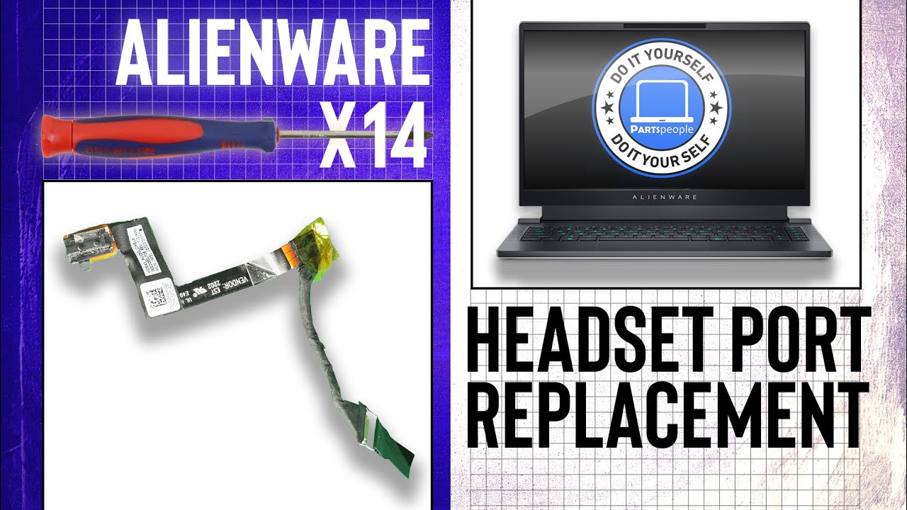 How To Replace Your Headset Port | Dell Alienware x14 - YouTube