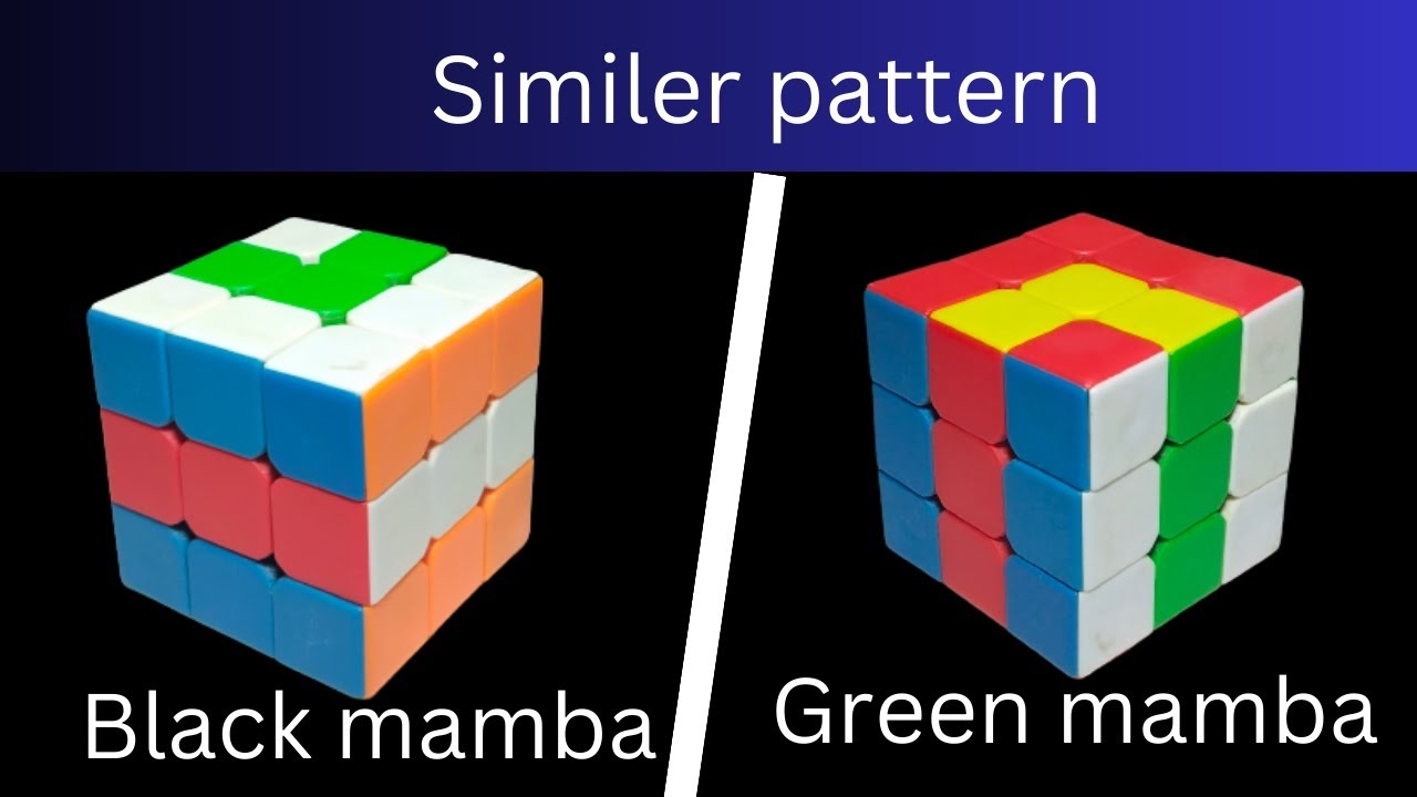 How make to rubick's cube pattern || Black mamba & Green mamba pattern ...