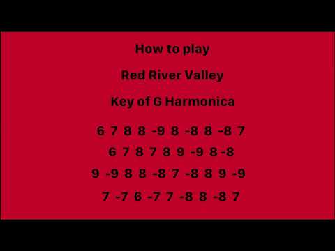 How to play Red River Valley on harmonica. - YouTube