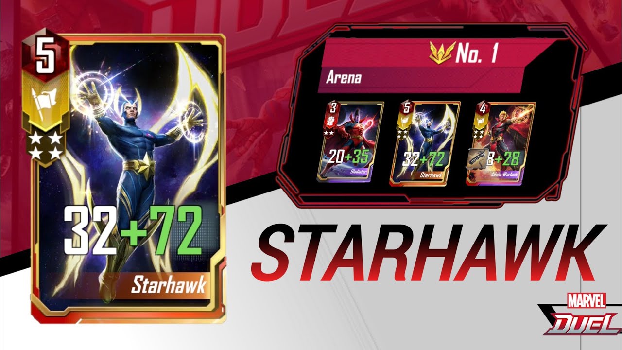 STARHAWK FREE GOTG CARDS DRAW | MARVEL DUEL - YouTube