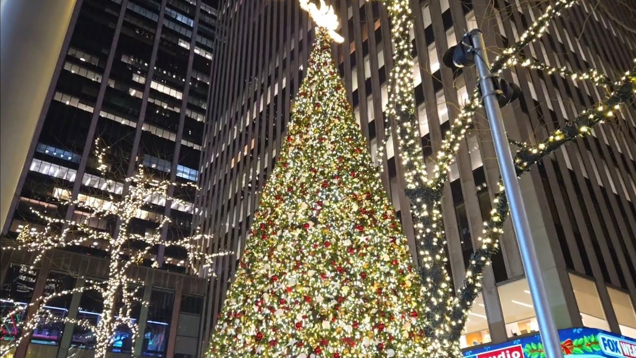 🎄 All American Christmas Tree Lighting at FOX News Corporation 🎅 NYC ...