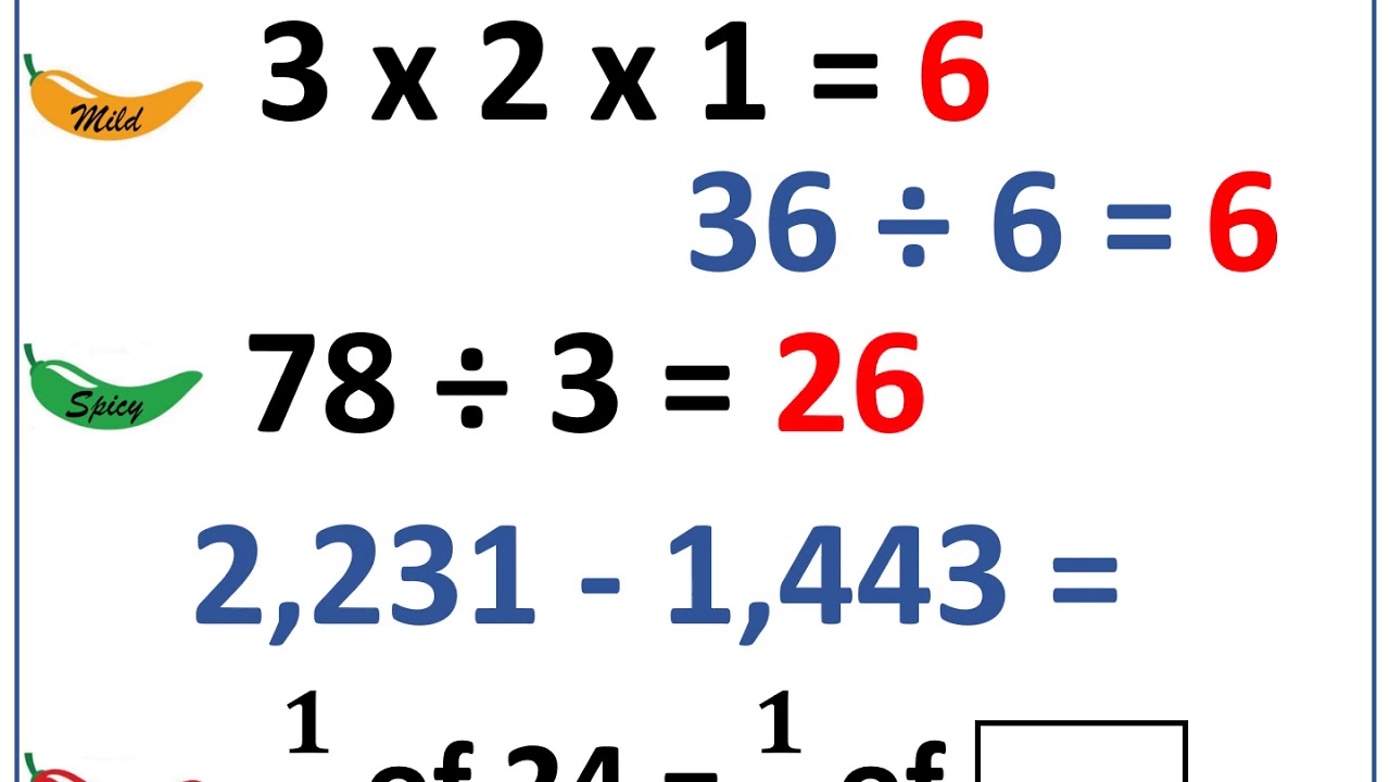 Year 4 Arithmetic Spring Term - YouTube