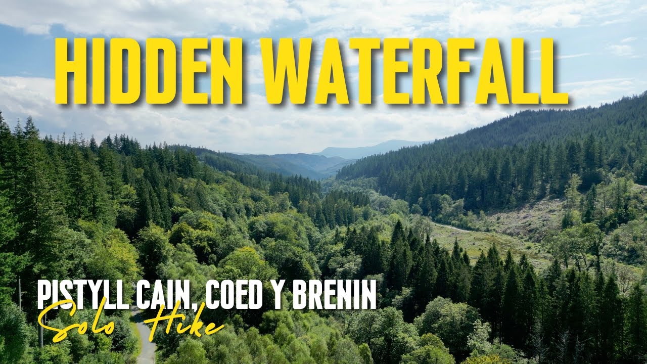 INSANE HIDDEN Waterfall: Pistyll Cain, Coed Y Brenin Forest North Wales ...
