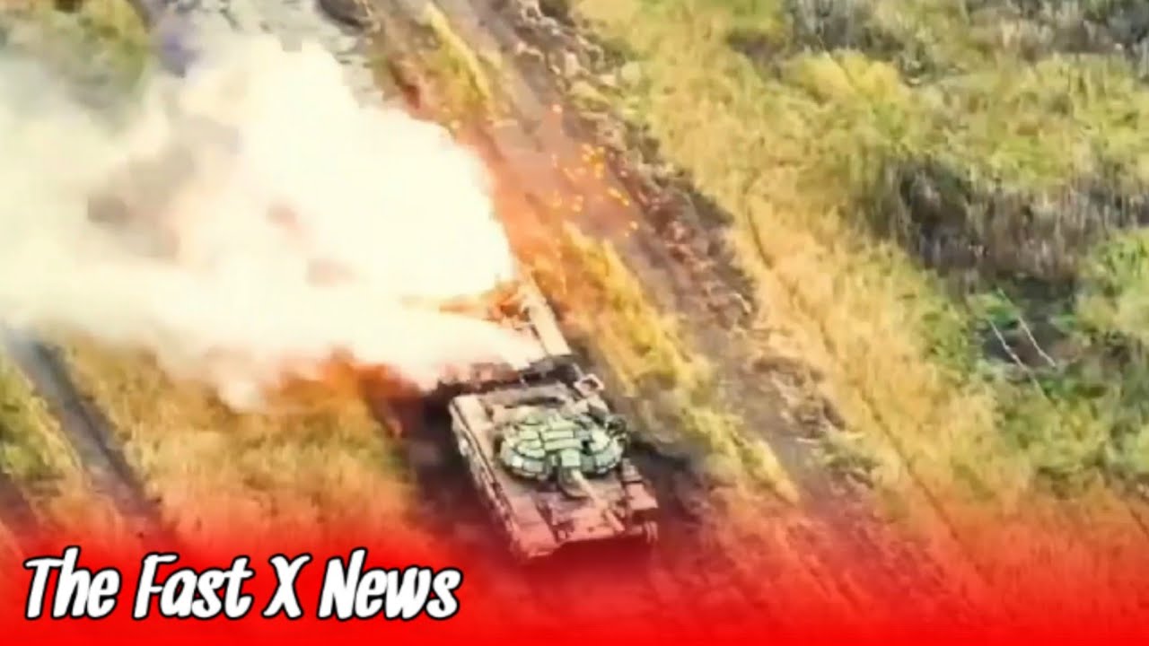 Ukrainian kamikaze drone searches and blasts two Russian z tanks. - YouTube