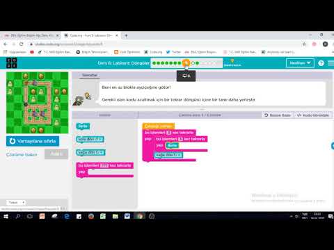 code.org Kurs 2- Ders 6. Labirent: Döngüler - YouTube