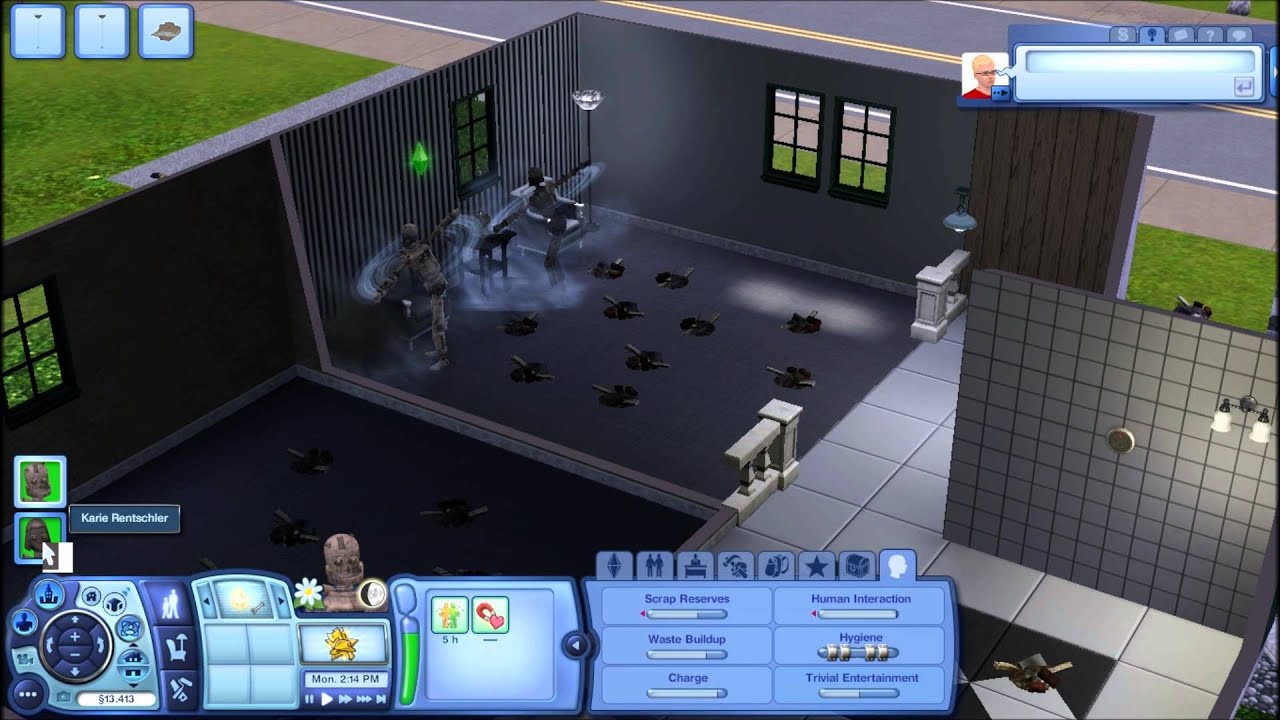 The Sims 3" Attack Of The Simbots - YouTube
