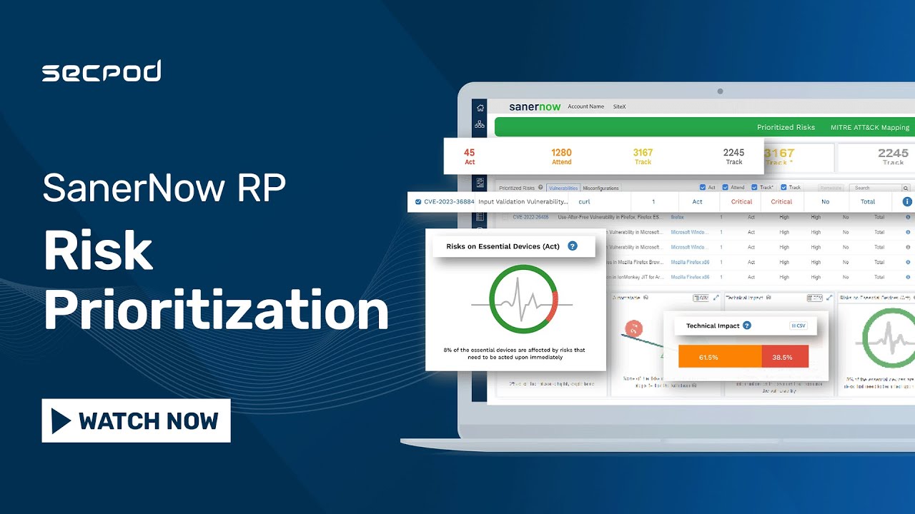 SanerNow Risk Prioritization - YouTube
