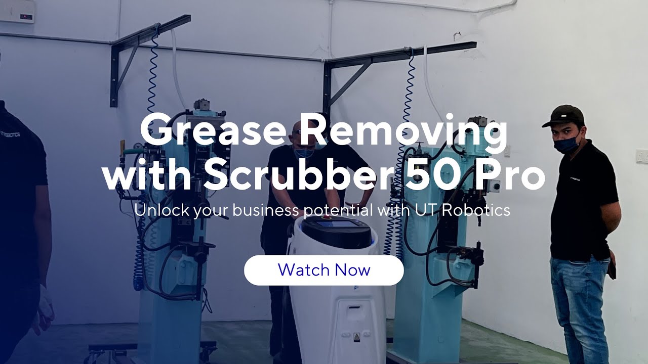 Grease Removing with Scrubber 50 Pro - YouTube
