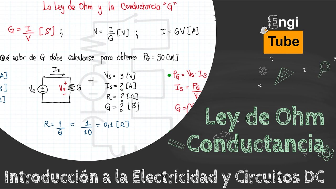 Clase 10 Ley de Ohm y la Conductancia ⚡ Curso 01: Circuitos 1 - YouTube