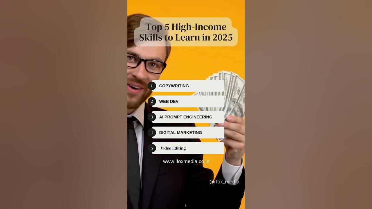 Top 5 High-Income Skills to Learn in 2025 #incomeskills #income #skills #onlinemarketingtips ...