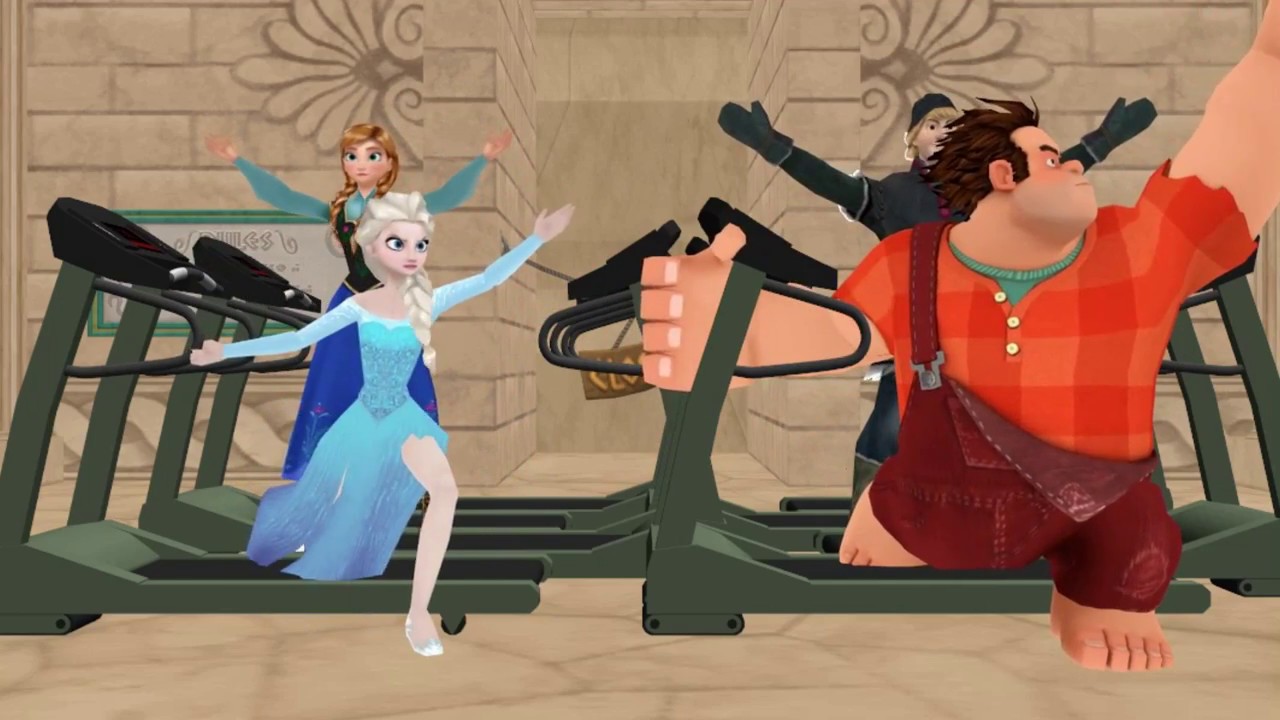 MMD Frozen & Wreck it Ralph - Here it Goes Again - YouTube