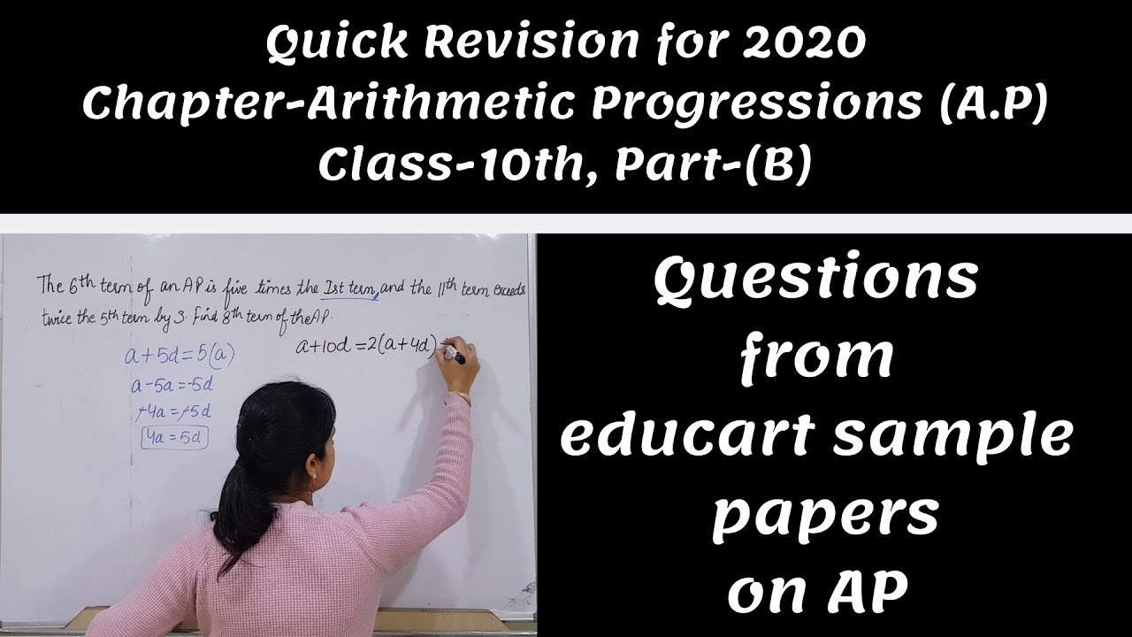 Quick Revision for 2020 ||Chapter- Arithmetic Progressions(AP)|| Class ...