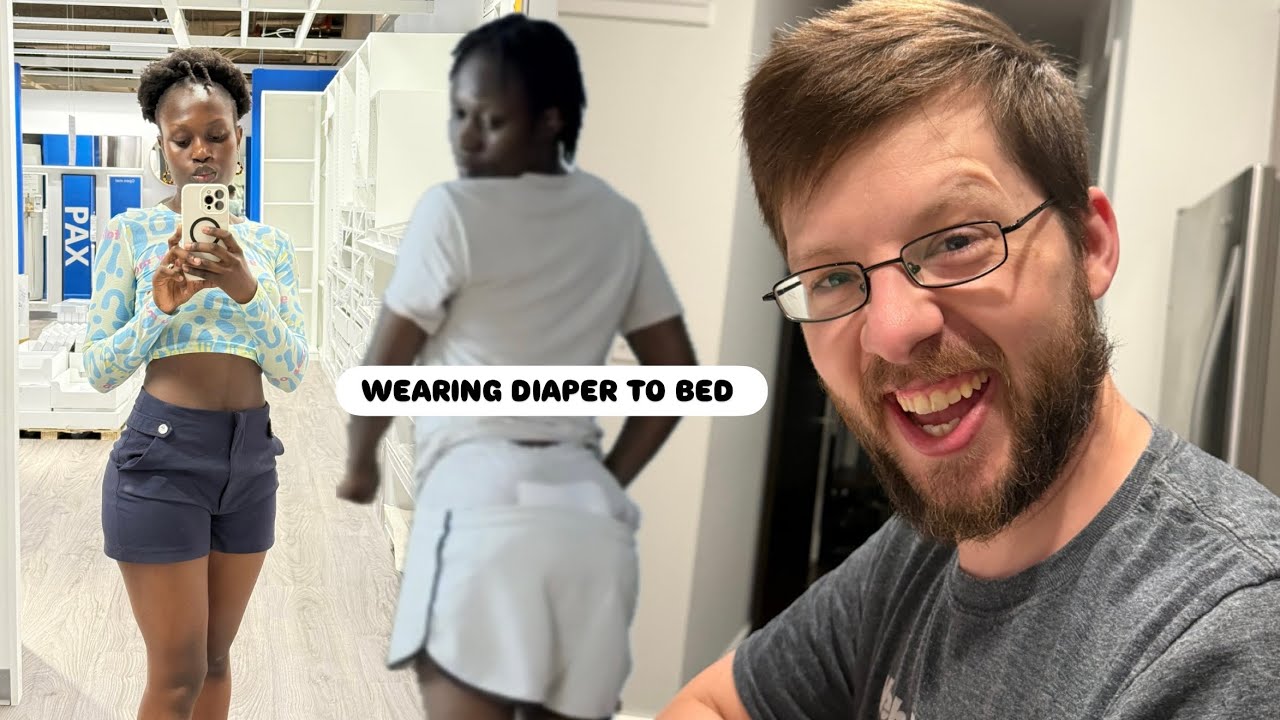 WEARING DIAPER TO BED PRANK ON MY HUSBAND/ Interracial couple - YouTube