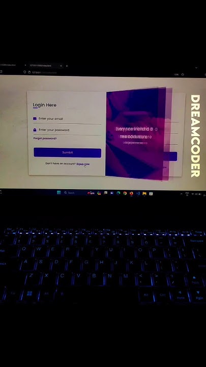 3D login Page using html CSS JavaScript #html #css #javascript #php # ...