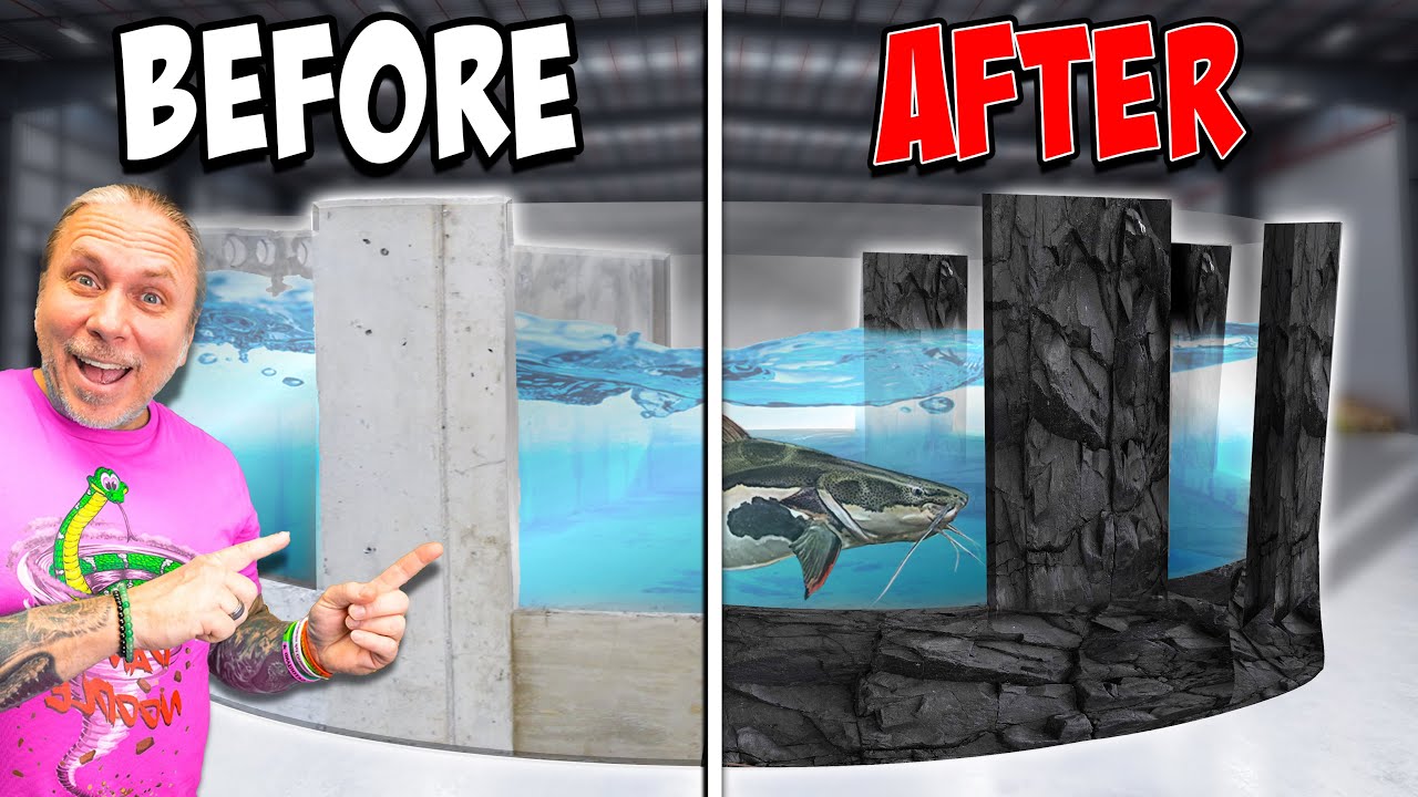 Before And After On My 25,000g Predator Fish Tank! - YouTube
