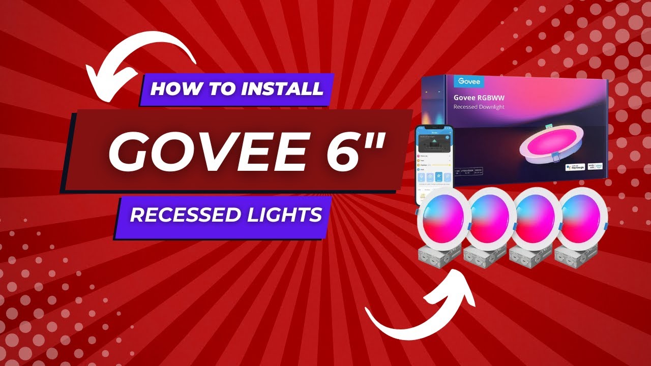 How to install your Govee RGBWW 6 inch recessed lights 💡 - YouTube