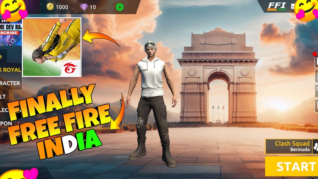 FREE FIRE INDIA 🇮🇳 IS HERE 👍 - YouTube