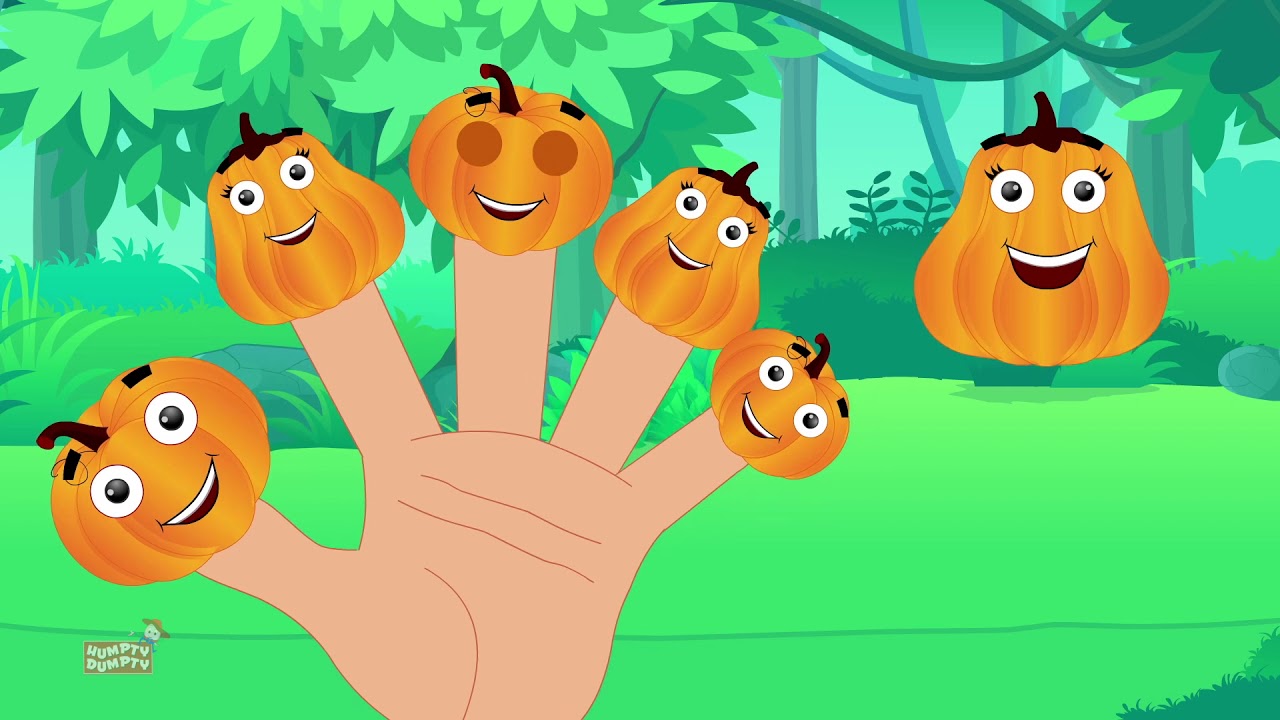Pumpkin Finger Family | Nursery Rhymes Songs For Children | Kids Rhyme ...